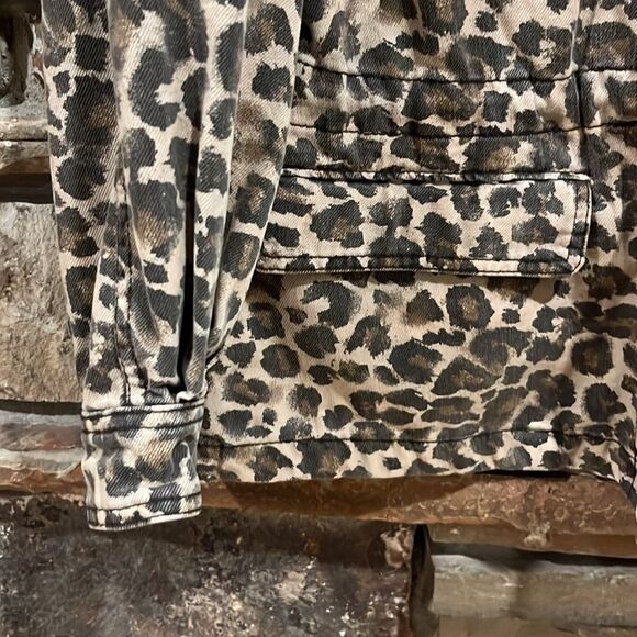 Free People | Jackets & Coats | Free People Seize The Day Leopard Print ...